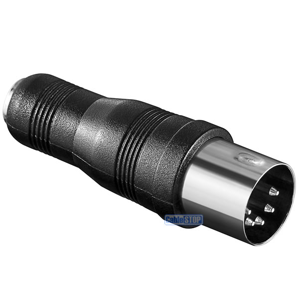 3.5mm STEREO FEMALE HEADPHONE AUX SOCKET TO 5 PIN MIDI DIN PLUG AUDIO ...