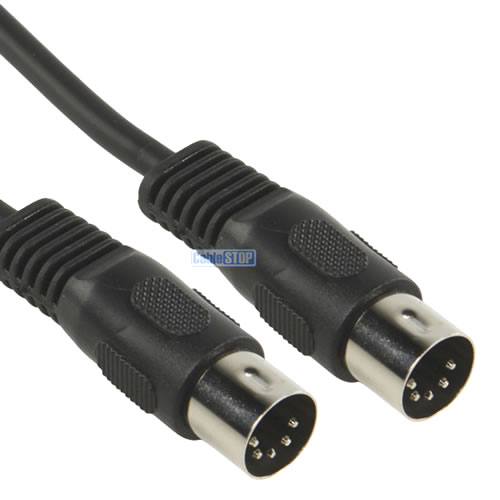 5 PIN MIDI DIN PLUG 4 CORE SCREENED CABLE 1m 2m 3m 5m 6m HEAVY DUTY ...