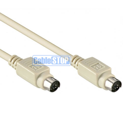2m 6 Pin Mini DIN MALE to MALE PS/2 PC COMPUTER MOUSE KEYBOARD ...