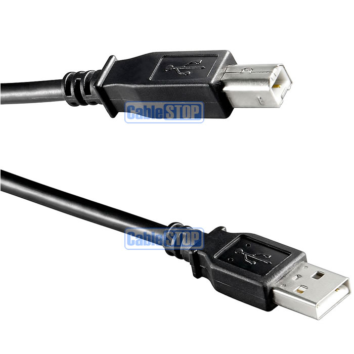 BLACK 1.8m USB PC COMPUTER PRINTER CABLE A to B PLUG LEAD for LEXMARK ...